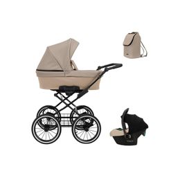 babies-on-wheels Kombi-Kinderwagen Romantik 4 in 1 mit Sportsitz