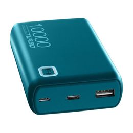 cellularline Power Bank ESSENCE Turbo 10000 Green (60469) Solar Powerbank