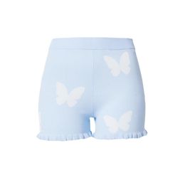 florence by mills exclusive for ABOUT YOU Shorts 'Cactus Flower' Damen Größe 42 hellblau / weiß