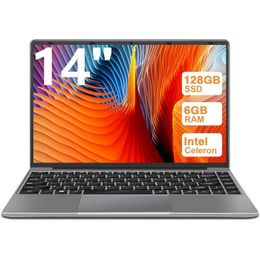 WOZIFAN Laptop Computer 6GB RAM Unterstützungserweiterung 1TBSSD Notebook (Intel Celeron