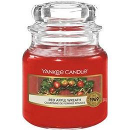 yankee candle Raumdüfte Duftkerzen Red Apple Wreath Classic Large Glass