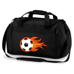 Mein Zwergenland Sporttasche für Kinder in der Farbe Schwarz 26L mit Feuerball Motiv