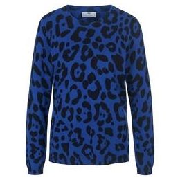 Rundhals-Pullover aus 100% Premium-Kaschmir Peter Hahn Cashmere blau, 36