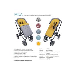 Liebes von priebes Fußsack MILA 3-Jahreszeiten-Fußsack Sommerfußsack Sitzauflage Fußsack
