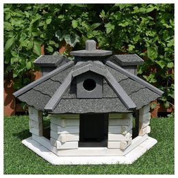 Feel2Home Vogelhaus XXL 48 CM Vogelfutterhaus Vogelhäuschen Vogelhäuser versch. Farben