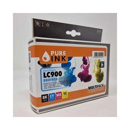 Pure Ink 4er Multipack ersetzen Brother Patronen LC-900 Tintenpatrone