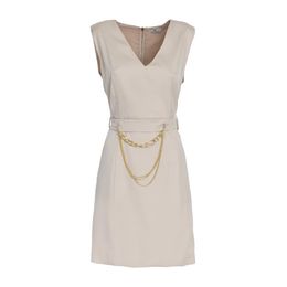 Influencer Kleid Damen Gr&ouml;&szlig;e 38 beige Winterkleid