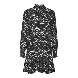 V&eacute;ro Moda VERO MODA Blusenkleid 'Cia' Damen Gr&ouml;&szlig;e 42 schwarz / wei&szlig; Winterkleid