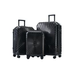 Ulife Trolleyset M-L-XL 3-teiliges Koffer-Set aus hochwertigem PVC-Material