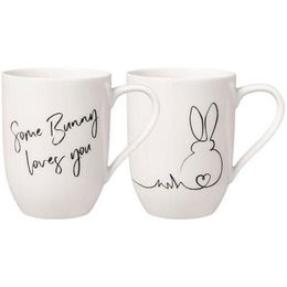 Villeroy & Boch Villeroy & Boch Becher Villeroy & Boch Statement Becher mit Henkel "Oster Set Hase" 2tlg.