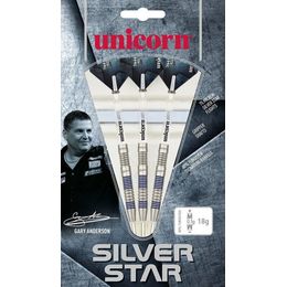Unicorn Dartpfeil Silver Star Gary Anderson Steel Darts 23g
