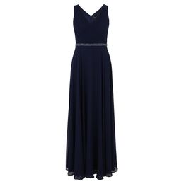 Vera Mont Kleid Damen Größe 54 nachtblau / silber Winterkleid