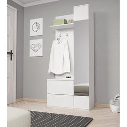 Compleo Garderoben-Set mit Kleiderbügel und Schuhregal CLAUS Moderne design