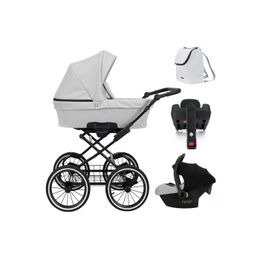 babies-on-wheels Kombi-Kinderwagen Romantik 5 in 1 mit Sportsitz