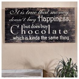 Feel2Home Holzbild Holzschild Wanddekoration Wandschild Wand Dekoschild Bild Spruchbild