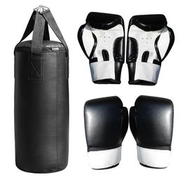 Feel2Home Boxsack Boxsack 60CM gefüllt 9KG + Handschuhe Sandsack Boxen Rocky Training