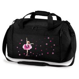 Mein Zwergenland Sporttasche für Kinder in der Farbe Schwarz 26L mit Ballerina 2 Motiv