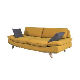 JVmoebel 3-Sitzer Gelber Dreisitzer Wohnzimmer 3-Sitzer Sofa Stilvolle Polster Couch Neu