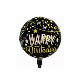 Kopper-24 Folienballon Folienballon Happy Birthday rund 45 cm