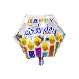 Kopper-24 Folienballon Folienballon Happy Birthday eckig 45 cm