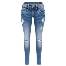 Herrlicher Stretch-Jeans Herrlicher PIPER Slim Denim Stretch mezzo destroy 5650-D9040-855