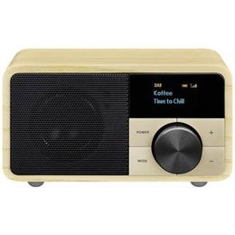 Sangean Genuine Mini DDR-7 Tischradio DAB+, UKW AUX, Bluetooth® Holz