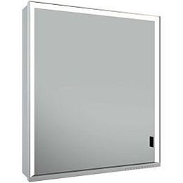 KEUCO Royal Lumos Spiegelschrank 14301172201 Wandvorbau, silber-eloxiert, verdecktes Ablagefach, 650 x 735 x 165 mm, Anschlag links