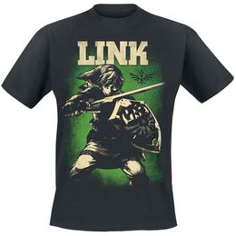 THE LEGEND OF ZELDA Link - Hero Of Hyrule T-Shirt schwarz in L