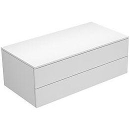 KEUCO Edition 400 Sideboard 31752730000 70x19,9x53,5cm, 2 Auszüge, weiß/trüffel