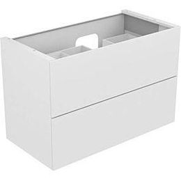 KEUCO Edition 11 Waschtischunterschrank 31256370100 105 x 70 x 53,5 cm, mit LED-Beleuchtung, Strukturlack Trüffel