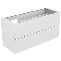 KEUCO Edition 11 Waschtischunterschrank 31268370100 140 x 70 x 53,5 cm, mit LED-Beleuchtung, Strukturlack Trüffel