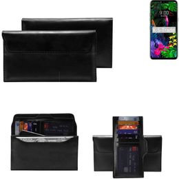 flat.design K-S-Trade Handyhülle für LG Electronics V50 ThinQ 5G, Handy Hülle Schutz Hülle Tasche Schutz Case Handytasche, schwarz