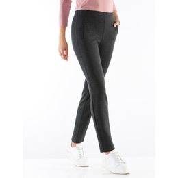 Jerseyhose COSMA Gr. 36, Normalgrößen, grau (graphit, meliert) Damen Hosen Schlupfhose Jerseyhosen