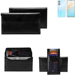 K-S-Trade Handyhülle für ZTE Axon 40 Lite, Handy Hülle Schutz Hülle Tasche Schutz Case Handytasche, schwarz