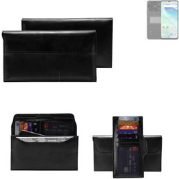 K-S-Trade Handyhülle für UMIDIGI G5, Handy Hülle Schutz Hülle Tasche Schutz Case Handytasche, schwarz