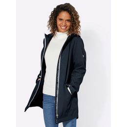 Softshelljacke Casual Looks Gr. 38, blau (marine) Damen Jacken Softshelljacken