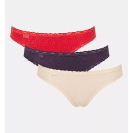 Sloggi - Tanga - Multicolor 42 - Sloggi / Weekend - Unterwäsche für Frauen