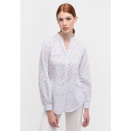 Hemdbluse Eterna "REGULAR FIT" Gr. 42, schwarz-weiß (weiß, schwarz) Damen Blusen Hemdblusen