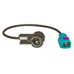 tomzz Audio Fakra (F) Antennenadapter Kupplung auf ISO (M) Stecker 50 Ohm KFZ-Adapter