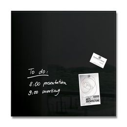 Sigel Magnettafel 1 Glas-Magnettafel ARTVERUM 48x48cm - schwarz, (1-tlg)