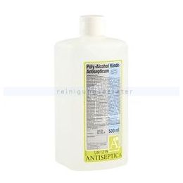 Antiseptica Poly-Alcohol 500 ml Euroflasche Alkoholisches Hände-Schnell-Desinfektionsmittel