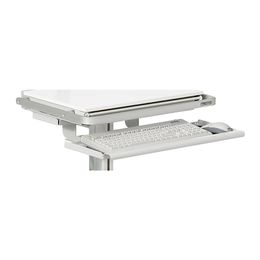 treston Tastatur- und Mausablage, BxT 620 x 210 mm, grau