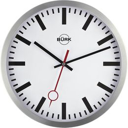 Wanduhr aus geschliffenem Aluminium - kaiserkraft