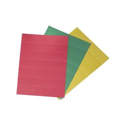 EICHNER Kanban-Beschriftungsschilder, VE 126 Stk, farbig sortiert