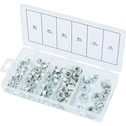 KS Tools Sortiment Muttern, UNF, 100 Teile, selbstsichernd