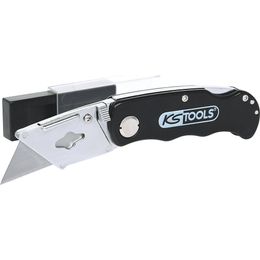 KS Tools Klappmesser, Länge 155 mm, Metallgriff