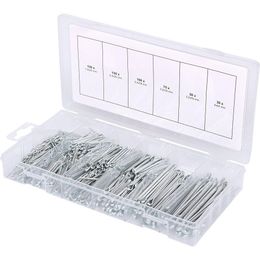 KS Tools Sortiment Splinte, 555 Teile, 1,6 x 25,4 - 4 x 63,5 mm