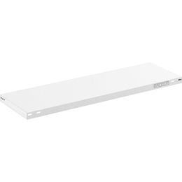 eurokraft pro Fachboden extra, inkl. Bodenträgern, kunststoffbeschichtet, lichtgrau, BxT 1000 x 400 mm