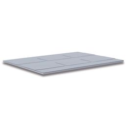 Deckel aus Polyethylen, f&uuml;r Au&szlig;en-LxB 1200 x 1000 mm, grau, ab 5 Stk kaiserkraft
