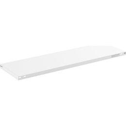 eurokraft pro Fachboden für Lager-Steckregal, Breite 1300 mm, lichtgrau RAL 7035, Tiefe 500 mm